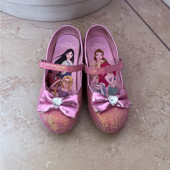 Disney | Shoes | Disney Princess Pink Glitter Shoes | Poshmark